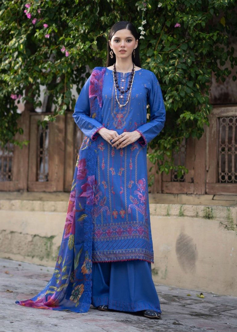 GullJee Lawn Sale: Ba Dastoor Luxury Embroidered Collection